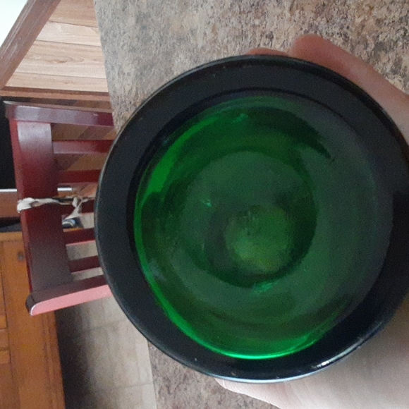 Kitchen | Vintage Italian Emerald Glass Wine Charafe | Poshmark